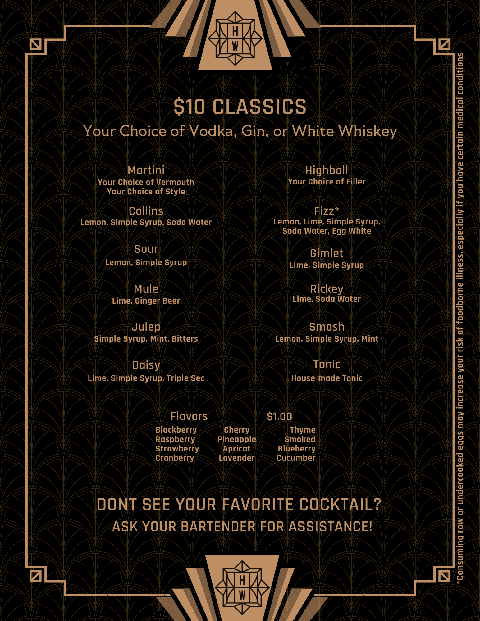 COCKTAILS - Hush and Whisper Distilling Co